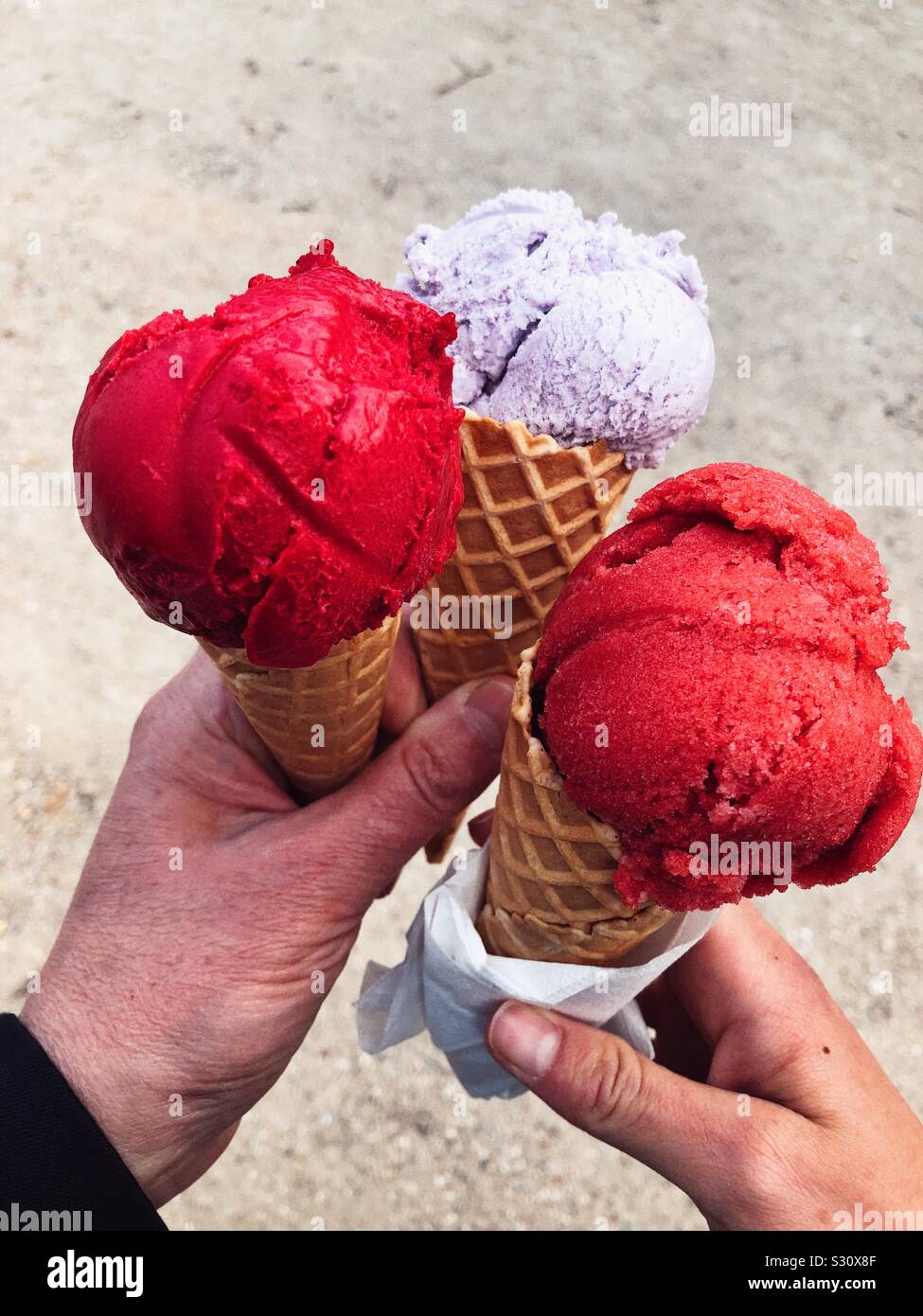 French ice cream in Versailles Stock Photo - Alamy