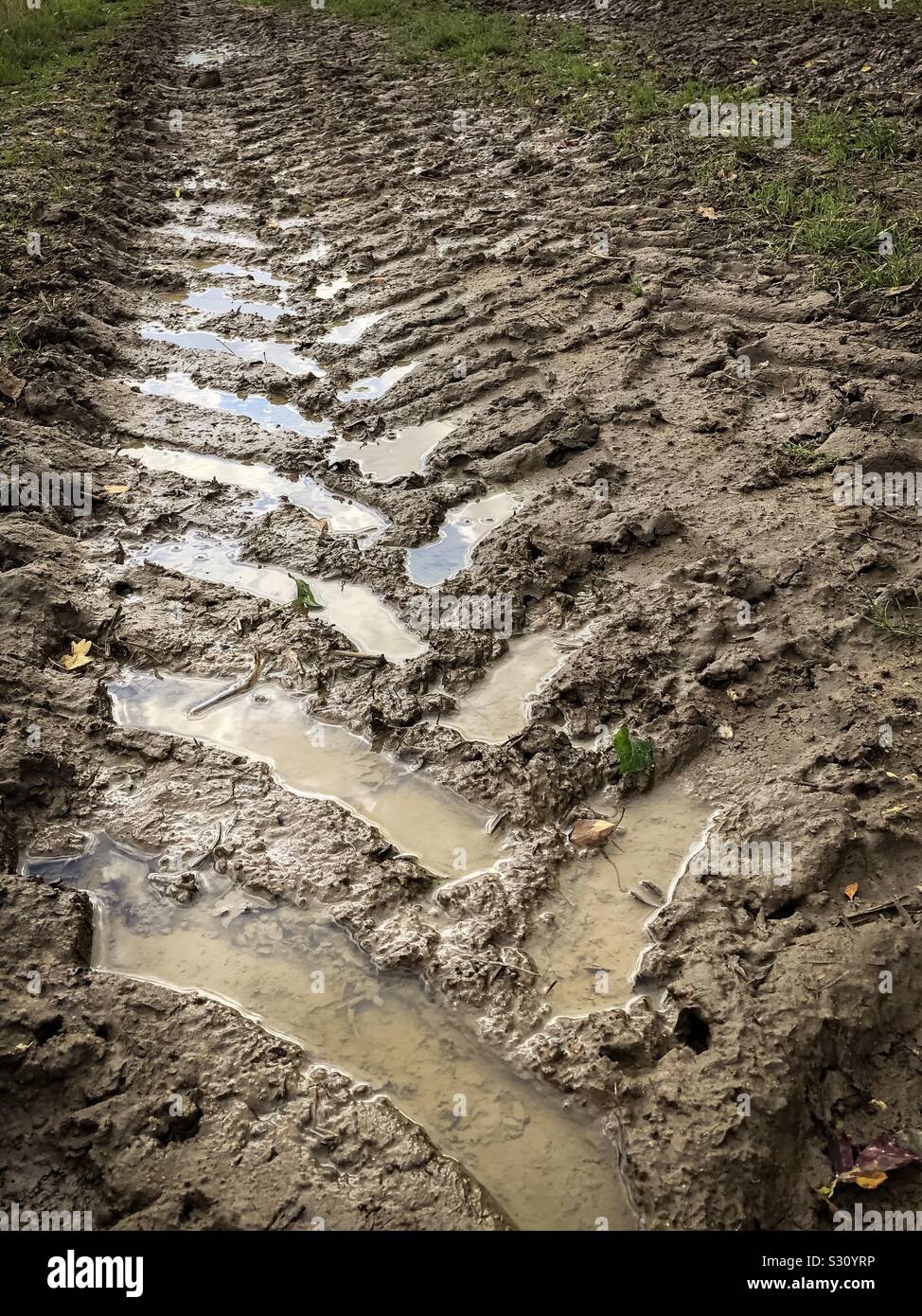 Wet tractor hi-res stock photography and images - Alamy