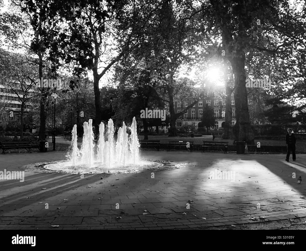 Square water feature Black and White Stock Photos & Images - Alamy