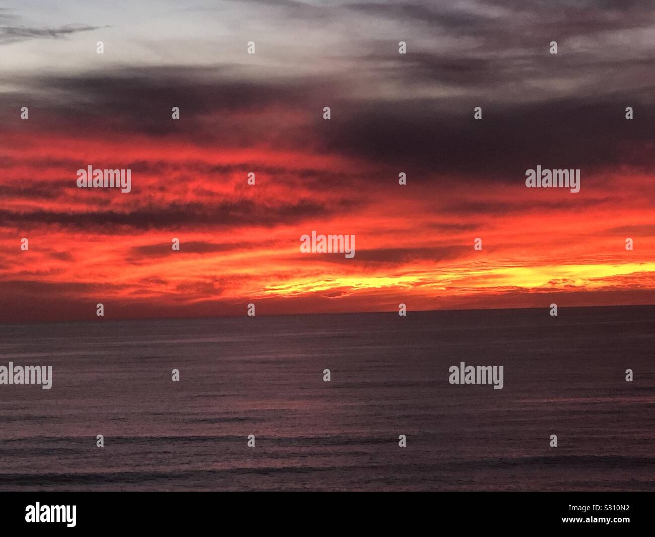 Red Sky at Night Stock Photo - Alamy