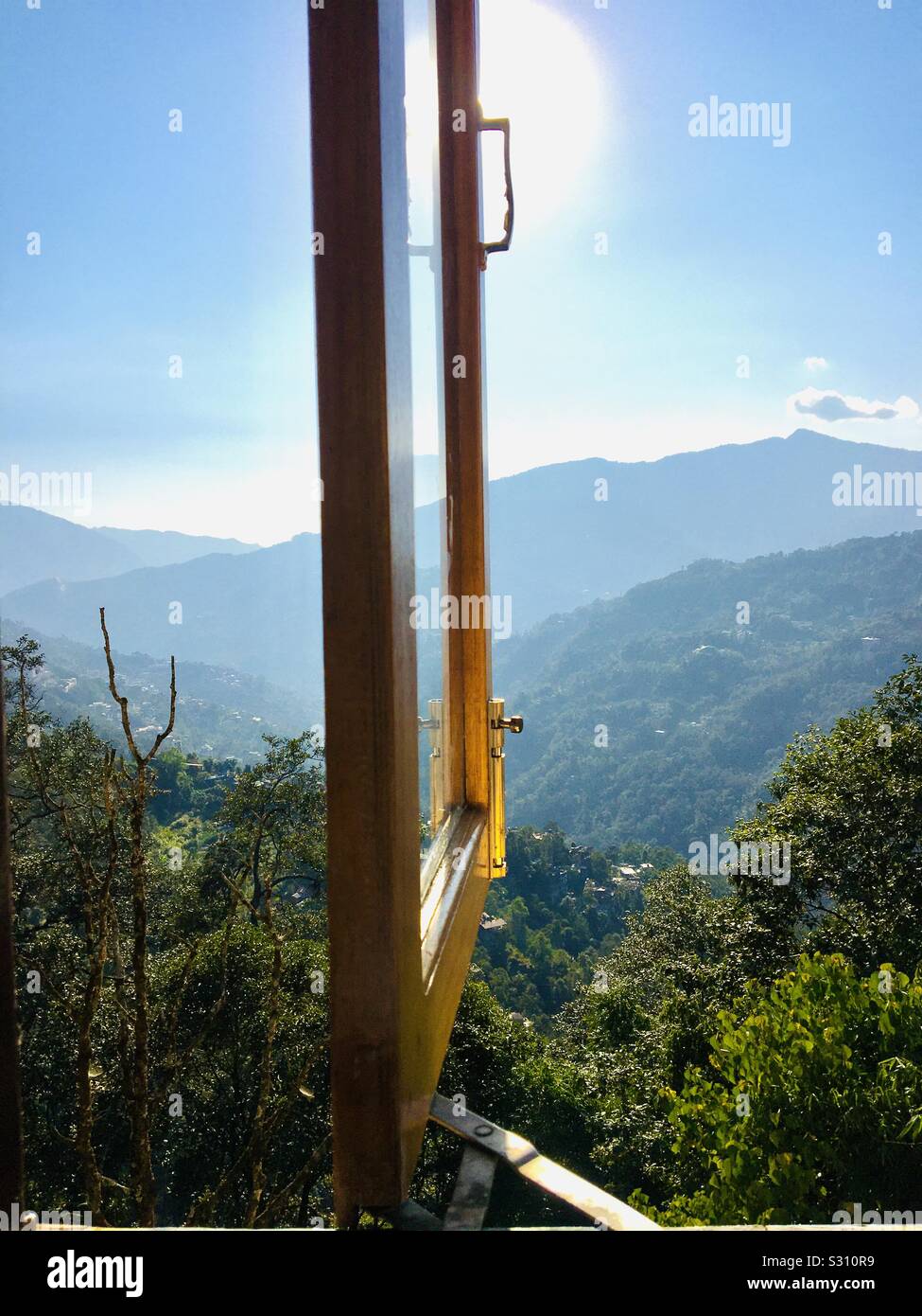 Window with nature Stock Photo - Alamy