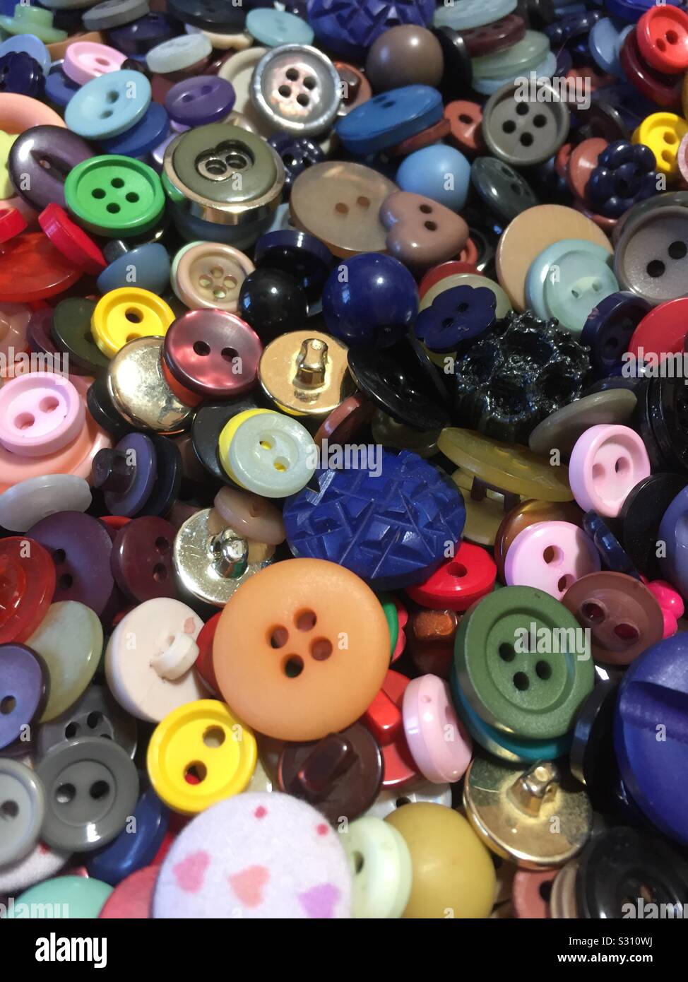Collection of colourful buttons Stock Photo - Alamy