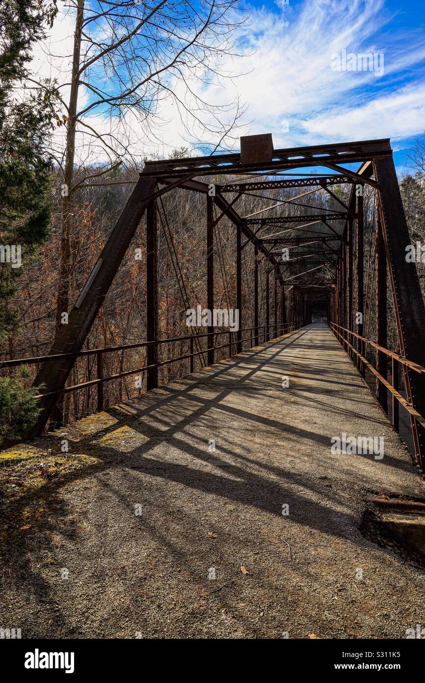 Old Nemo Bridge in Morgan County, TN Stock Photo - Alamy