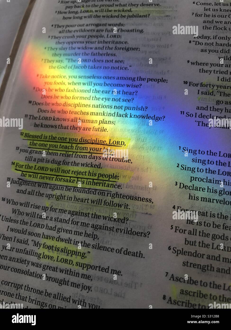 Rainbow bible hi-res stock photography and images - Alamy