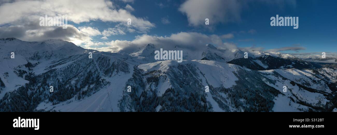 Valmorel ski resort hi-res stock photography and images - Alamy