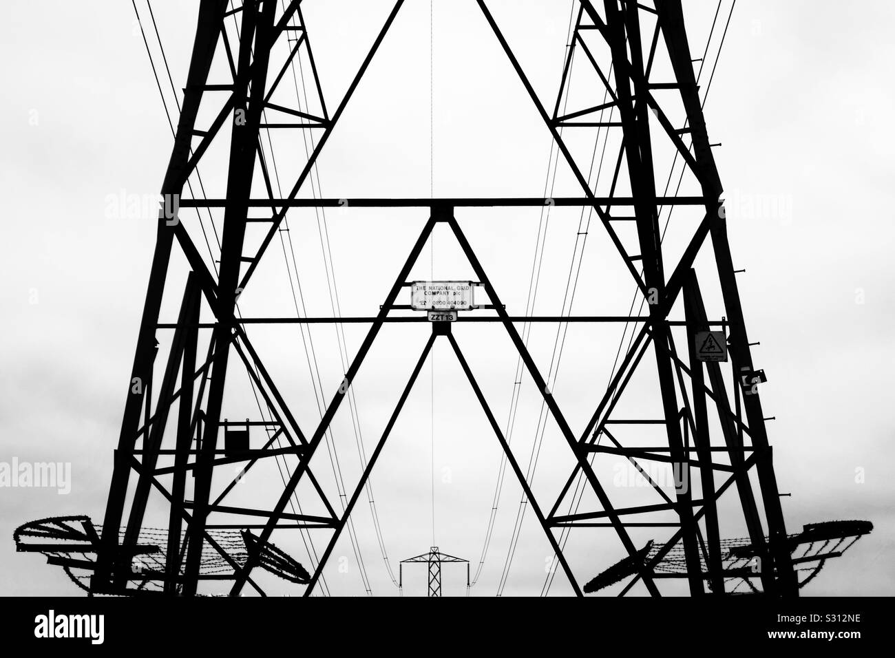 Black pylons hi-res stock photography and images - Alamy