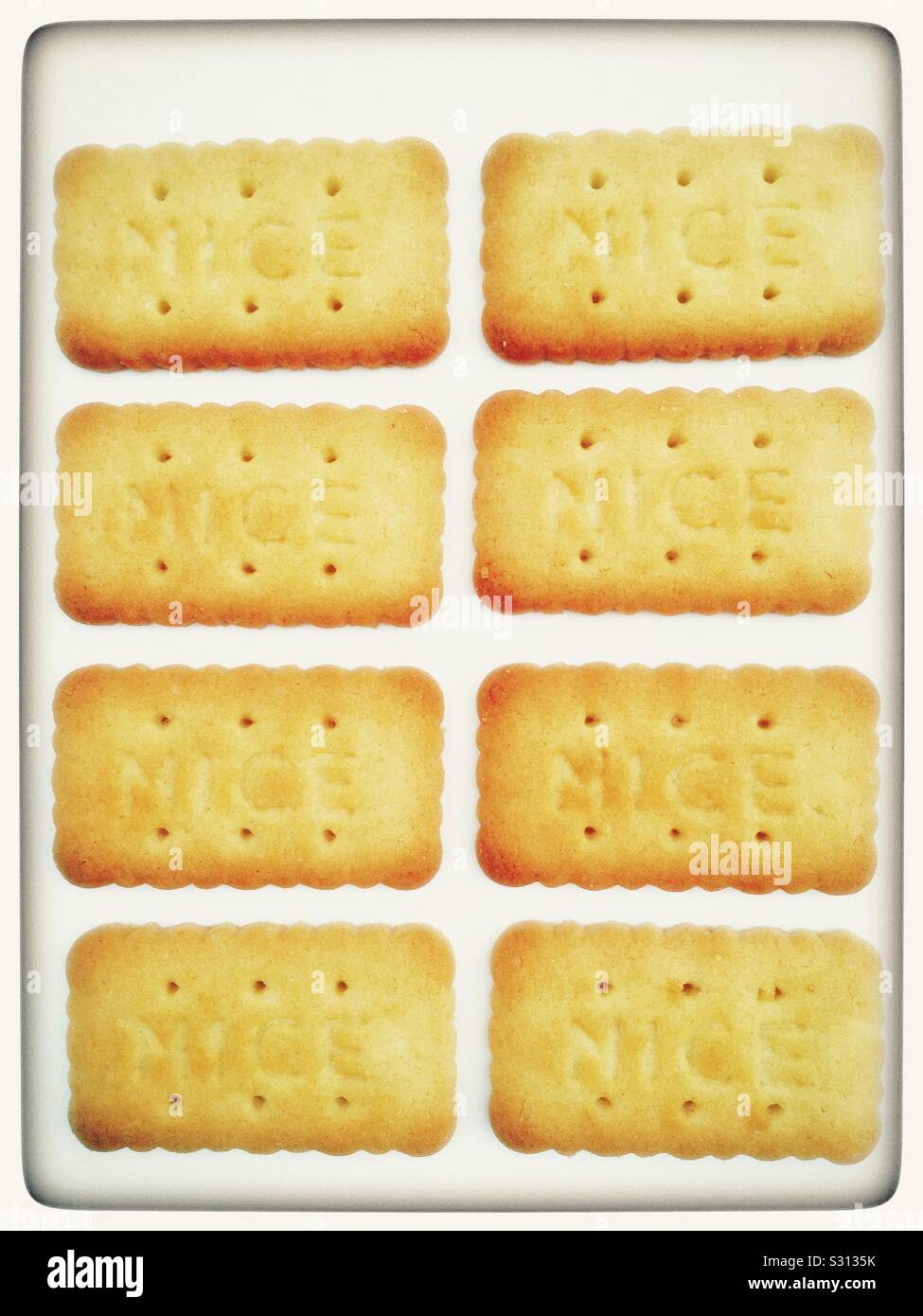 McVities Nice biscuits Stock Photo - Alamy