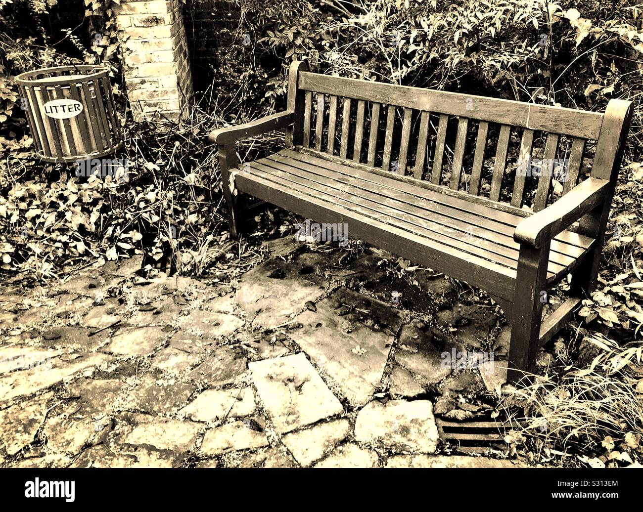 Empty Park Bench High Resolution Stock Photography and Images - Alamy