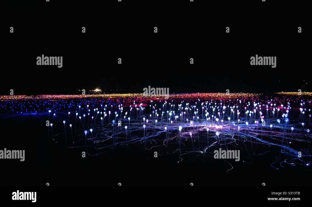 Field of lights uluru hi-res stock photography and images - Alamy