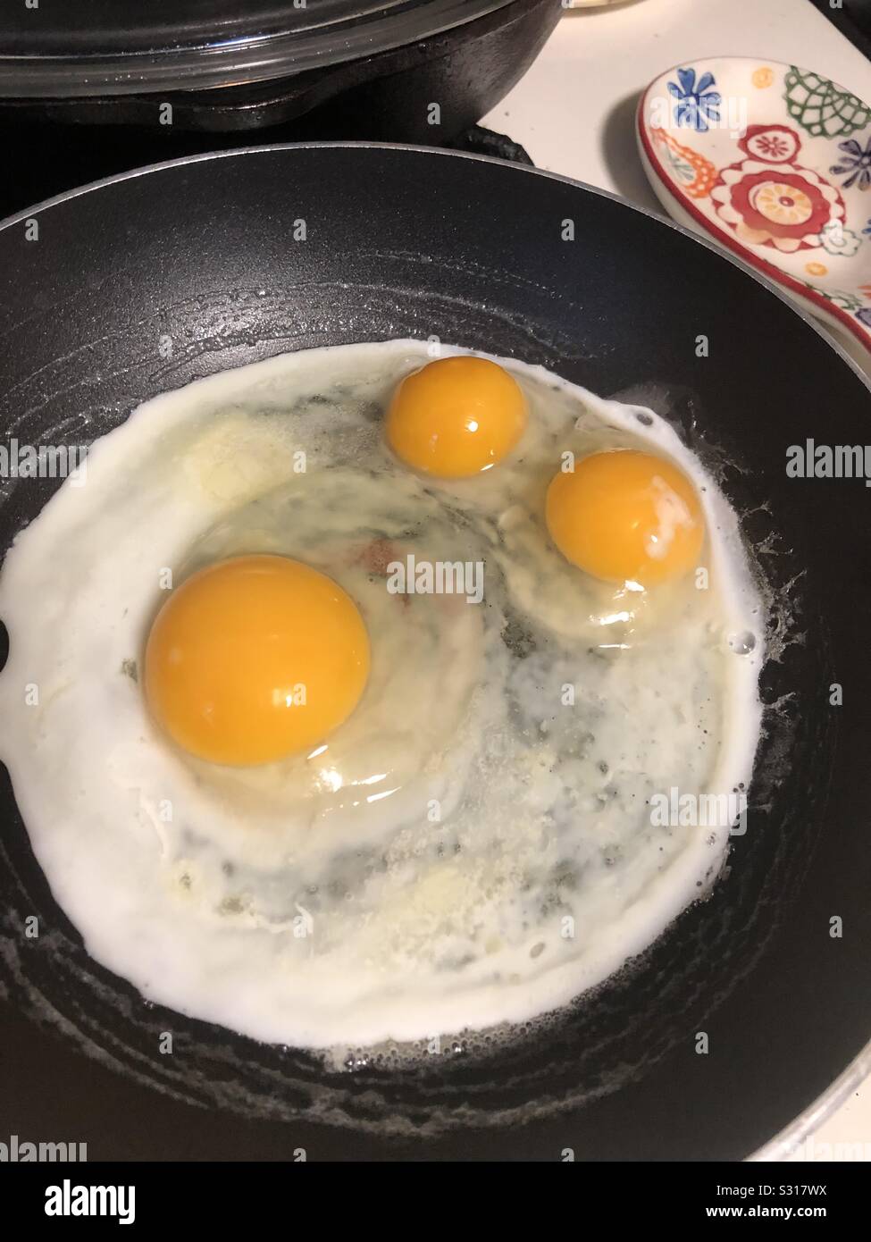 The triple egg breakfast of champions Stock Photo - Alamy