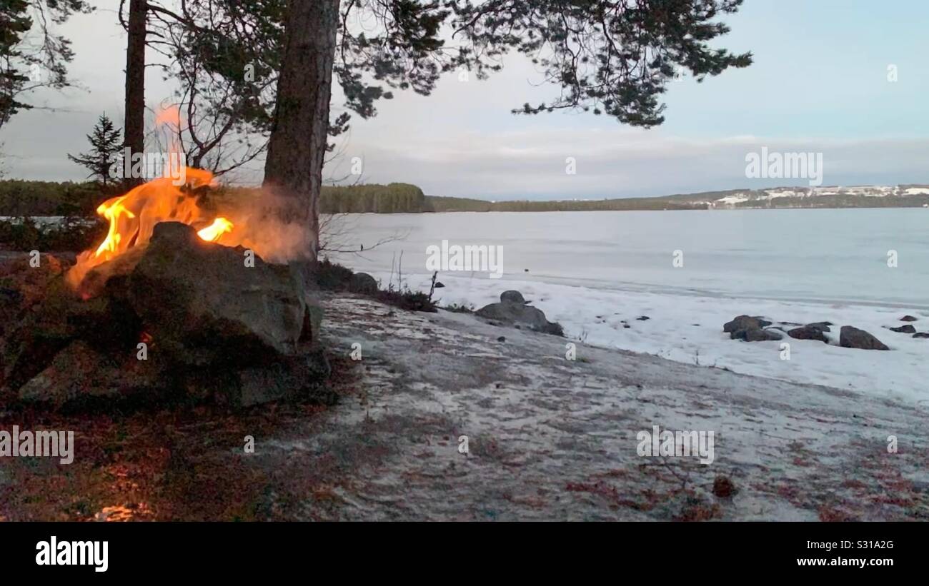 Evening fire hi-res stock photography and images - Alamy