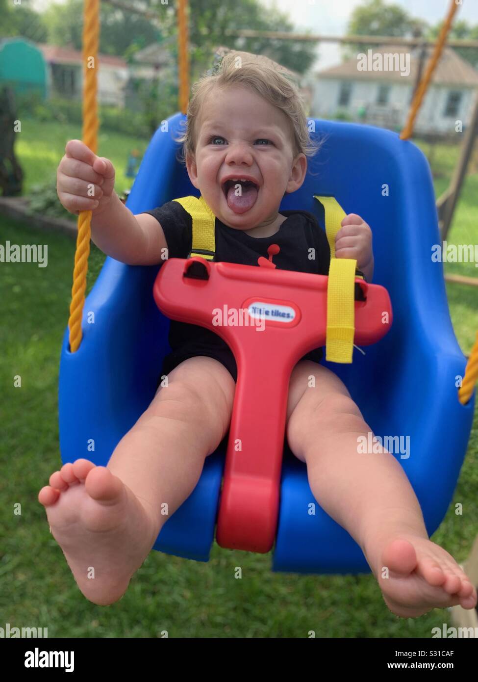 Boy lifts hi-res stock photography and images - Alamy