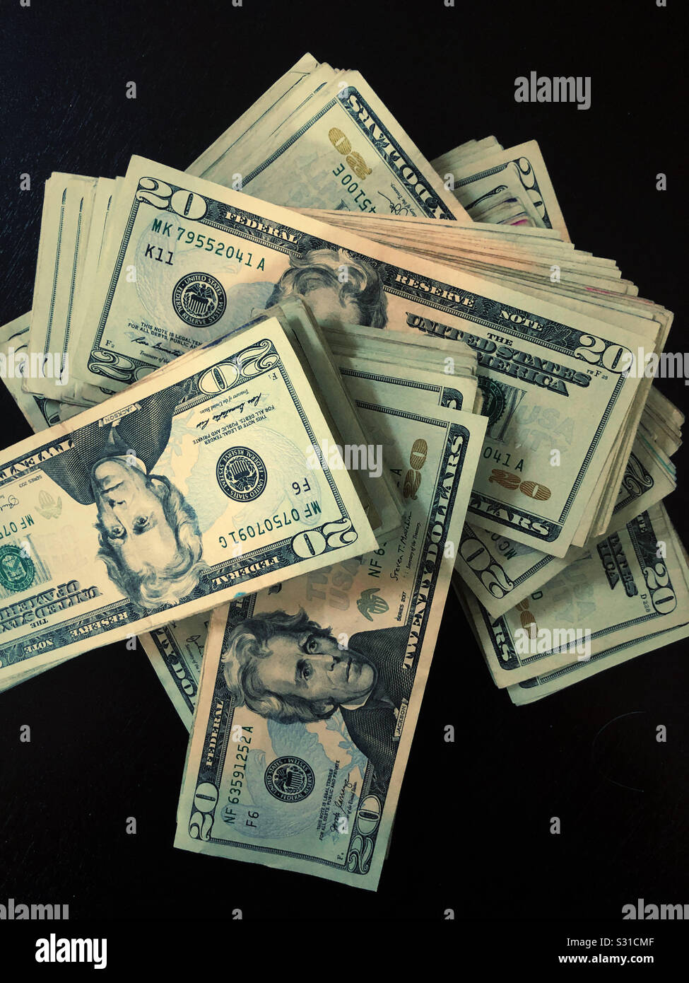 American us 20 dollar bills hi-res stock photography and images - Alamy