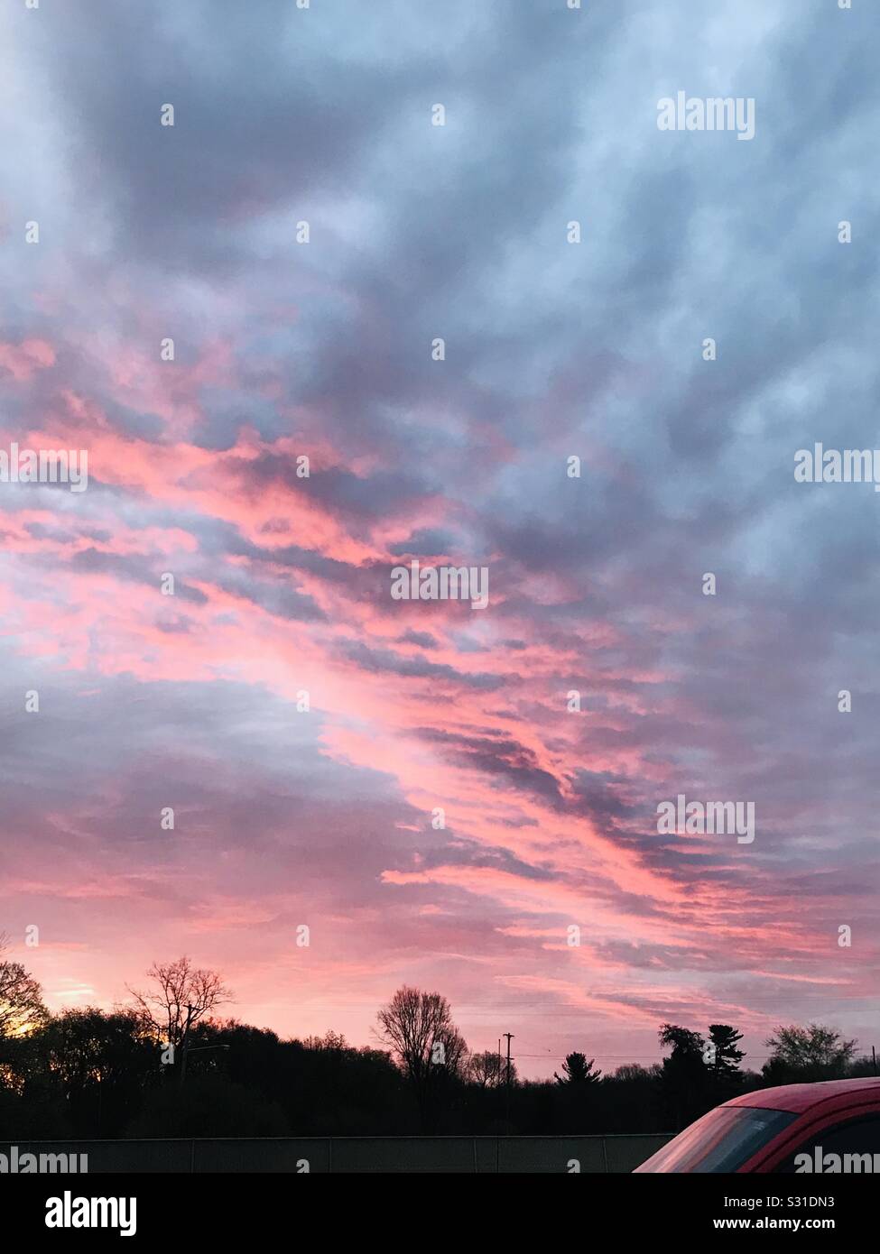 Sunset in Michigan Stock Photo - Alamy