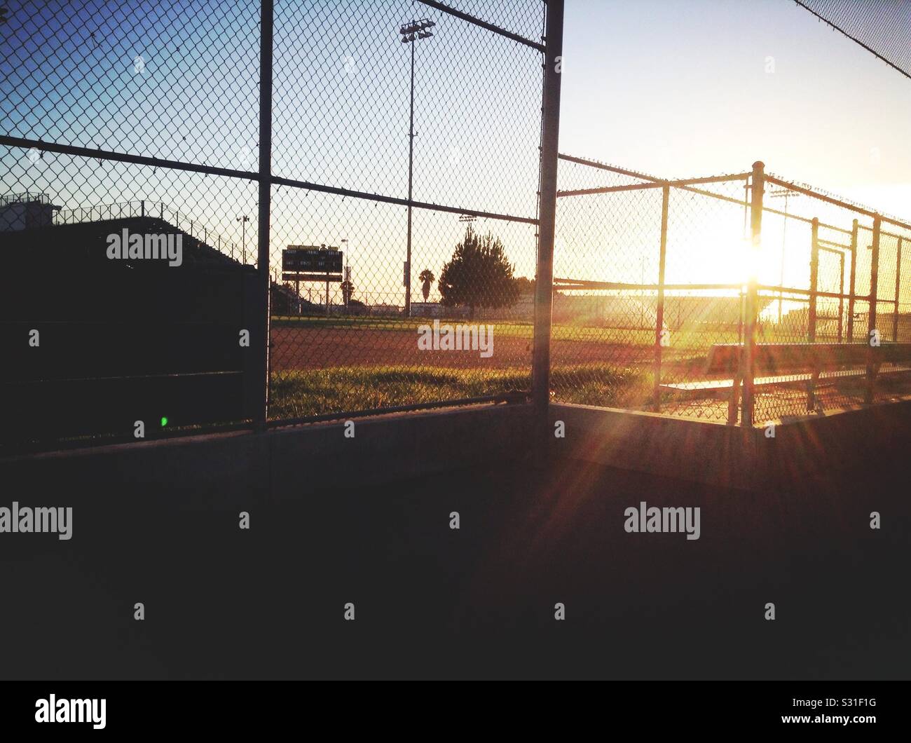 Softball field hi-res stock photography and images - Alamy