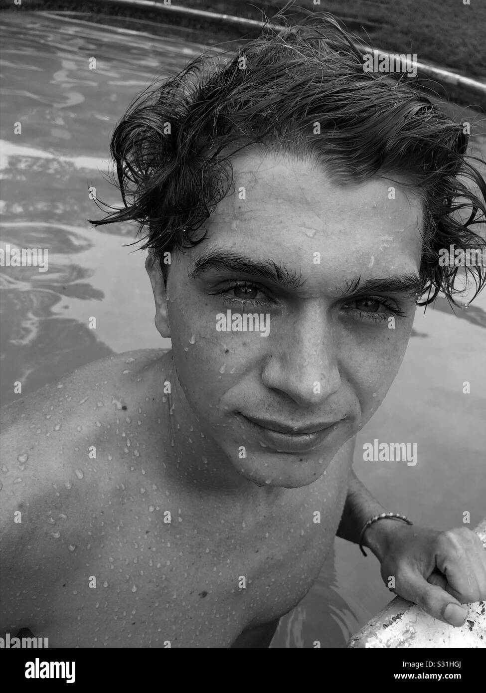 Soaked boy hi-res stock photography and images - Alamy