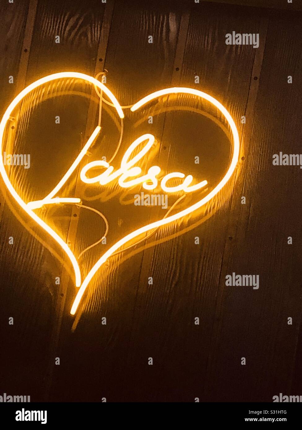 Neon heart hi-res stock photography and images - Alamy