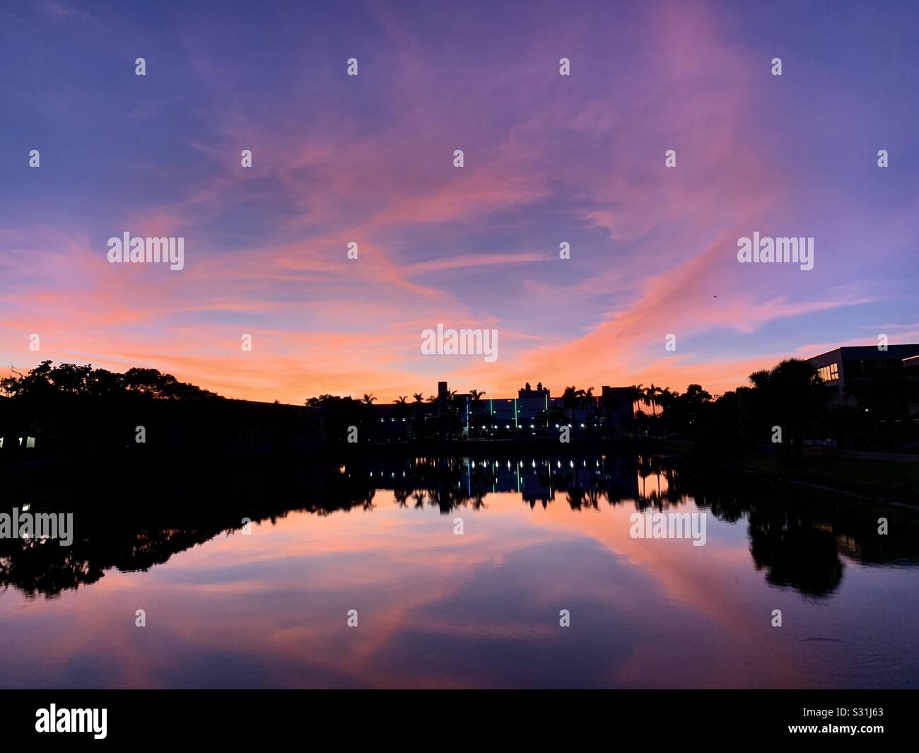 Beautiful Sky reflection Stock Photo - Alamy