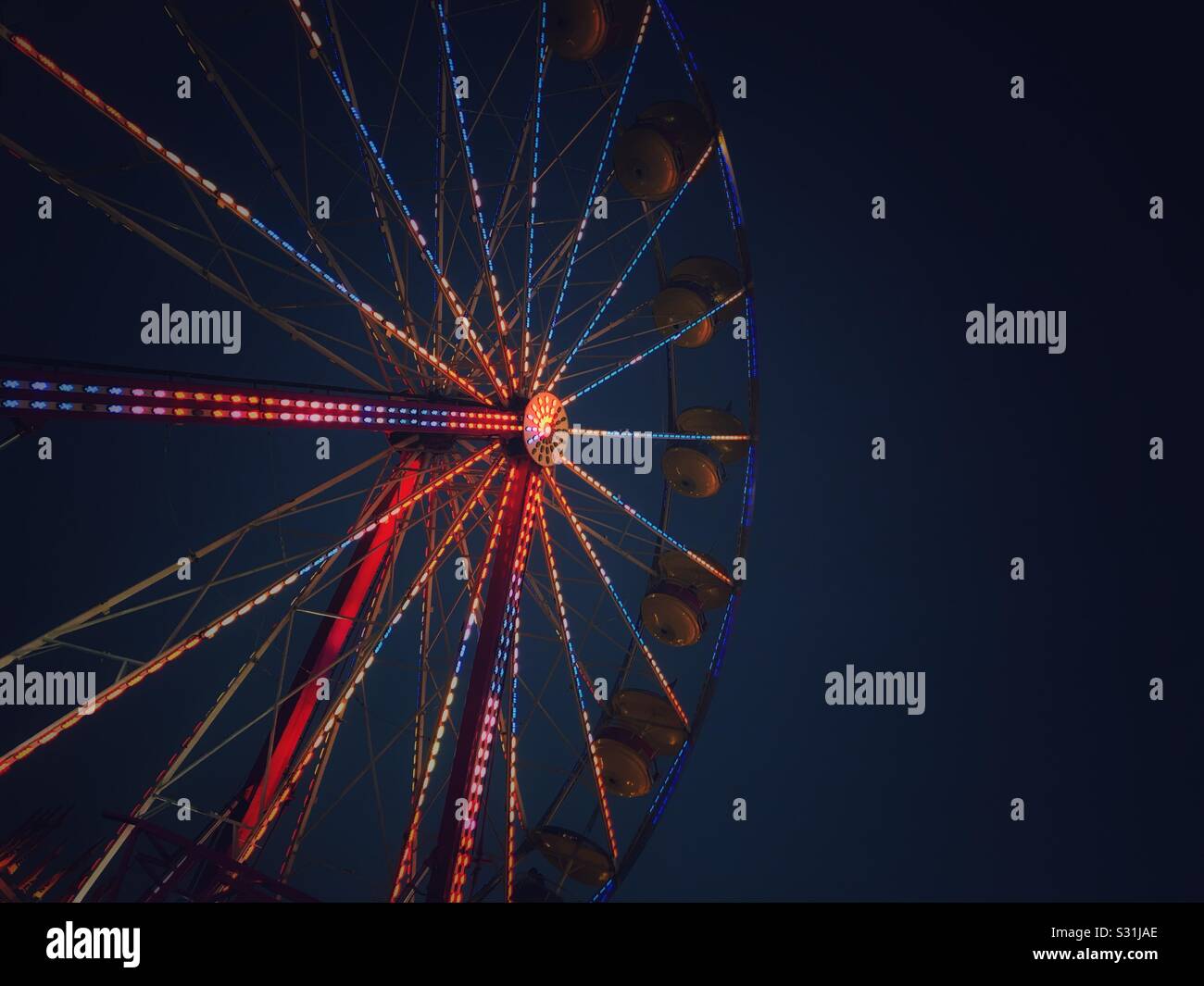 Ferris wheel at county fair Stock Photo - Alamy