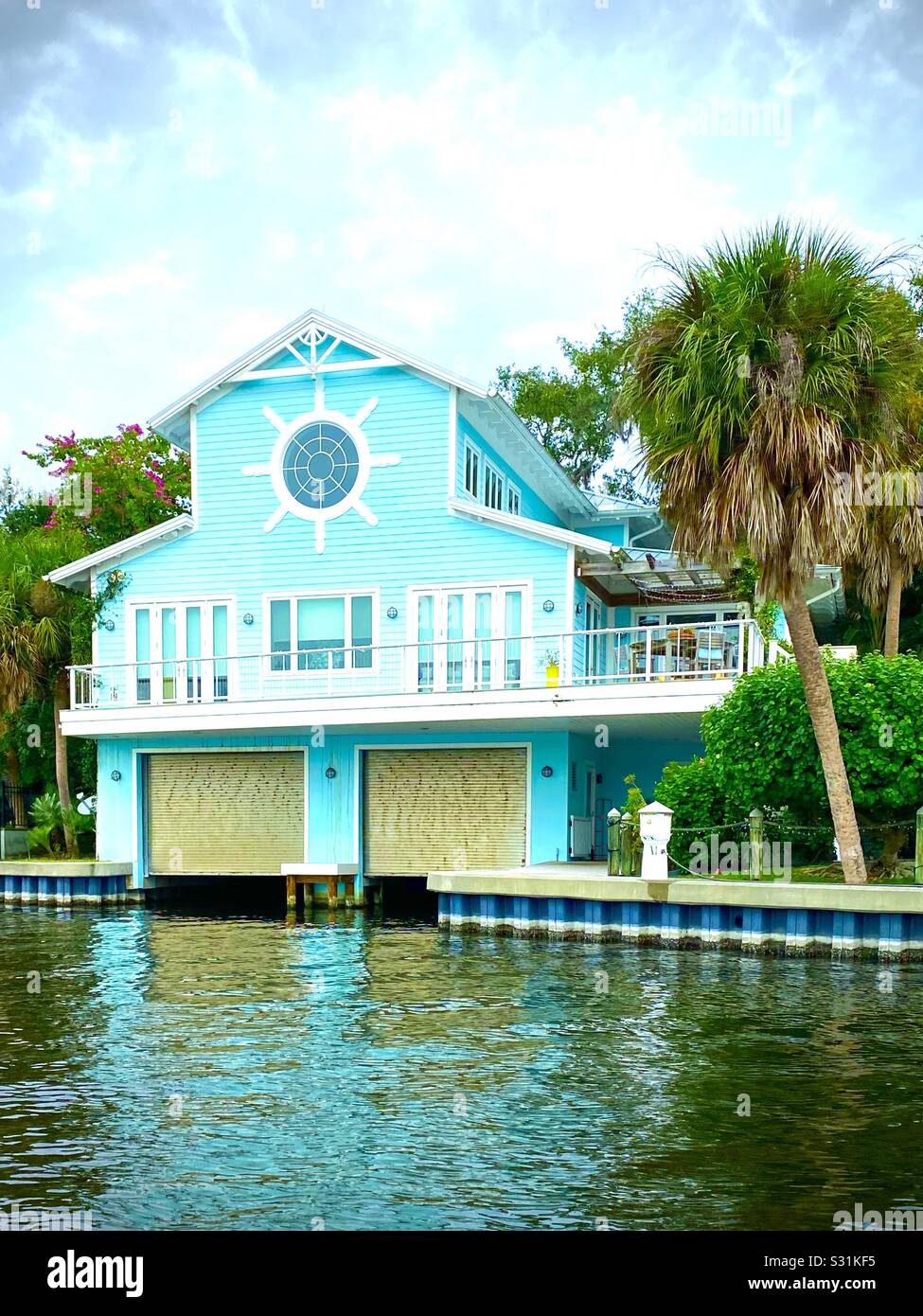 Aqua Blue House High Resolution Stock Photography and Images - Alamy