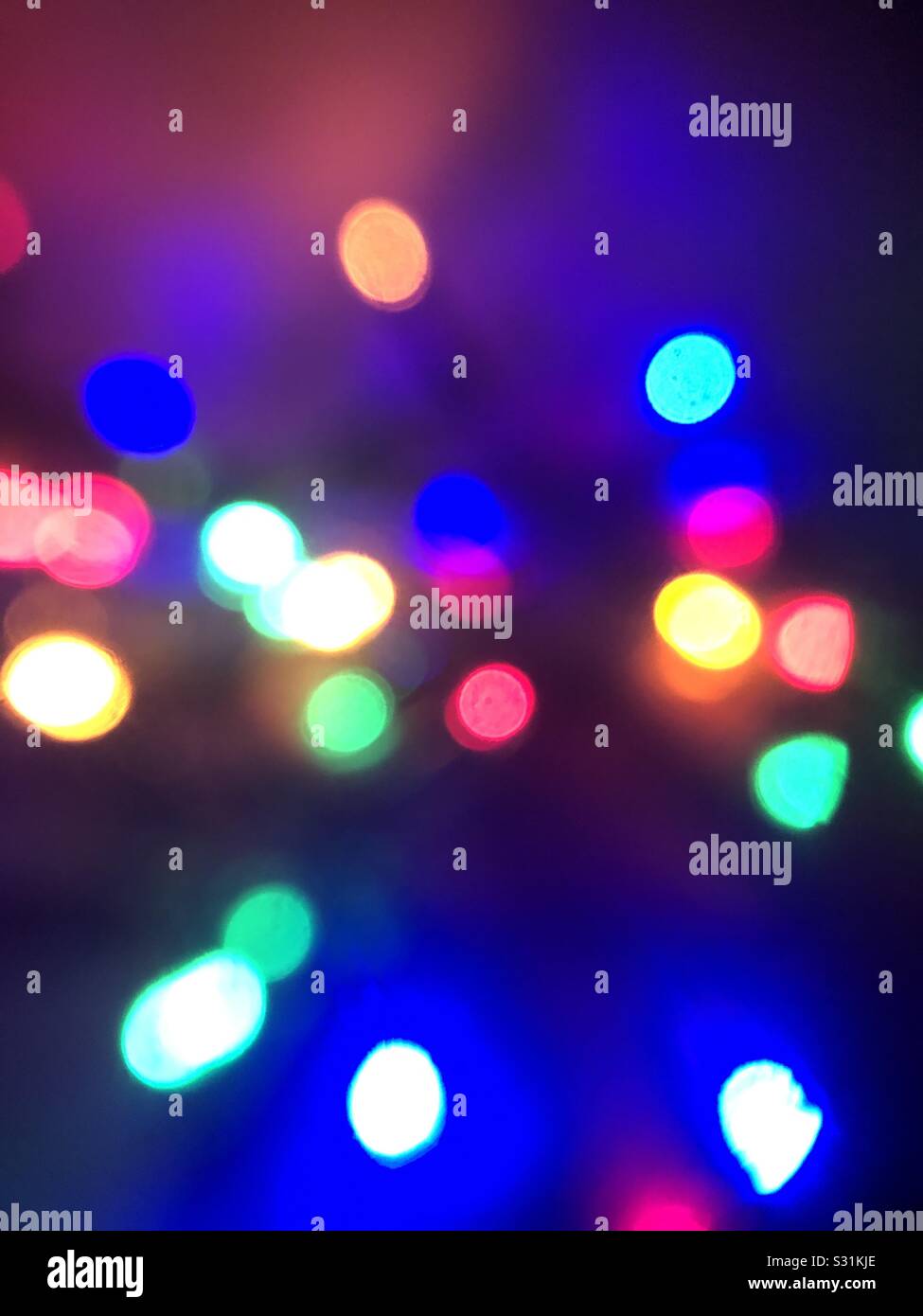 Bright colourful lights hi-res stock photography and images - Alamy