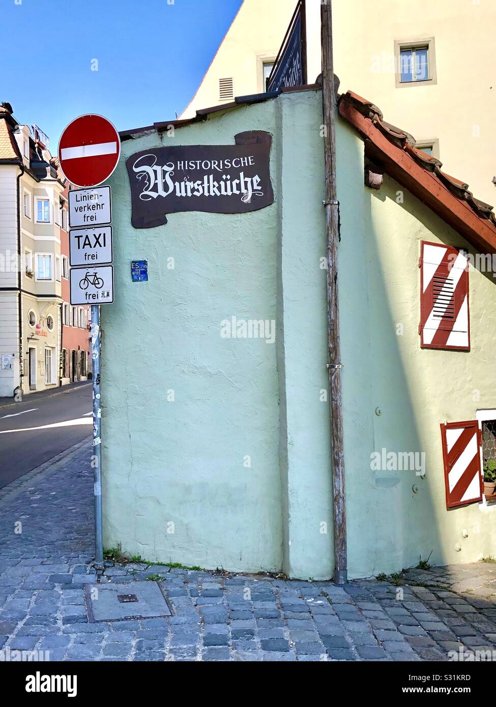 Wurstkuche-historic sausage kitchen in Regensburg, Germany, Bavaria ...
