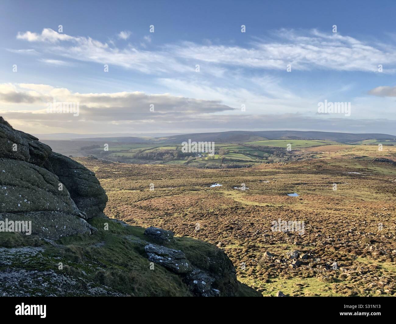 Dartmoor - view from Haytor Stock Photo - Alamy