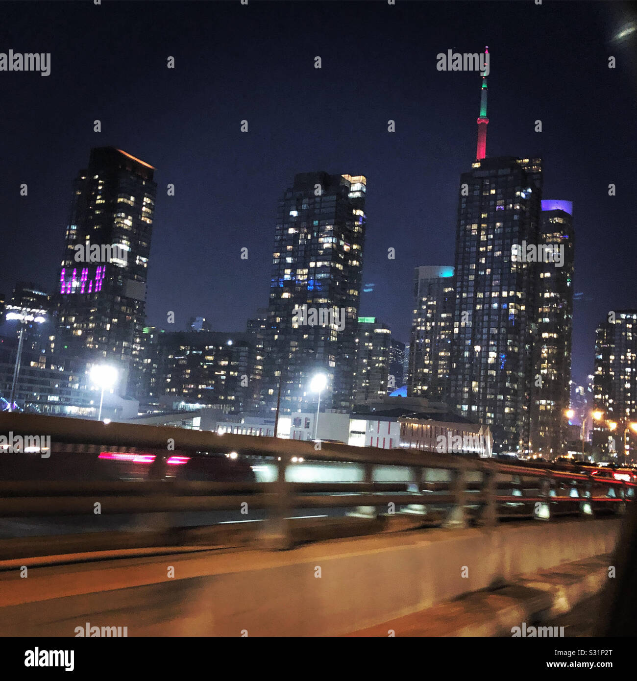 Toronto night sky line hi-res stock photography and images - Alamy