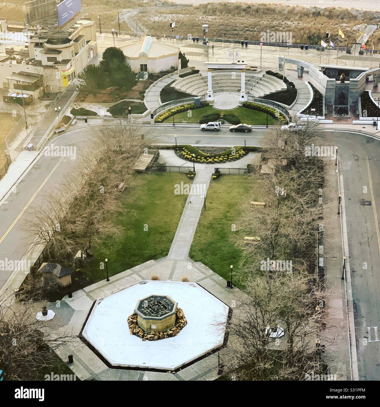 View of Brighton Park from above, Atlantic City, New Jersey, United ...