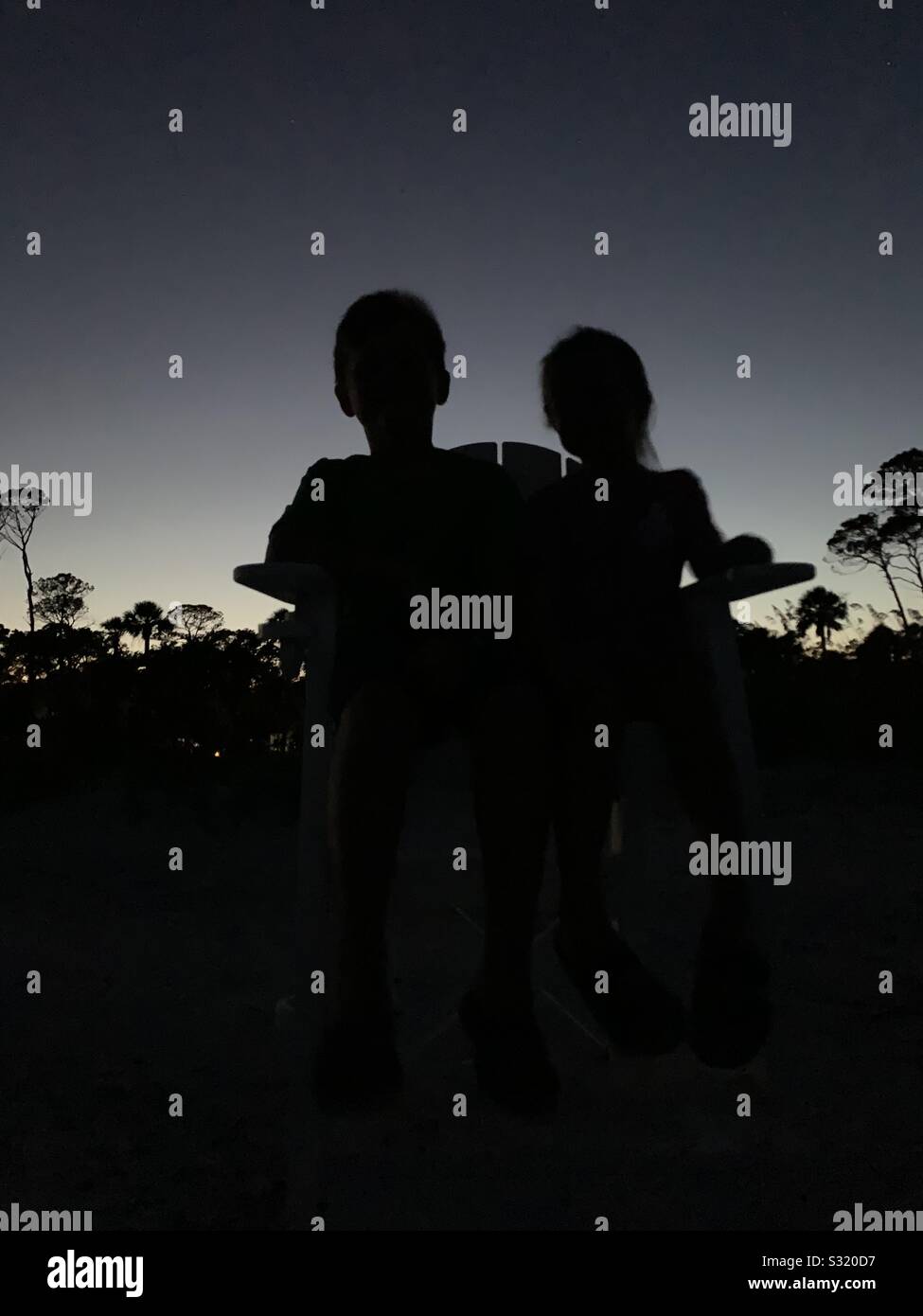 Kids silhouette shadow hi-res stock photography and images - Alamy