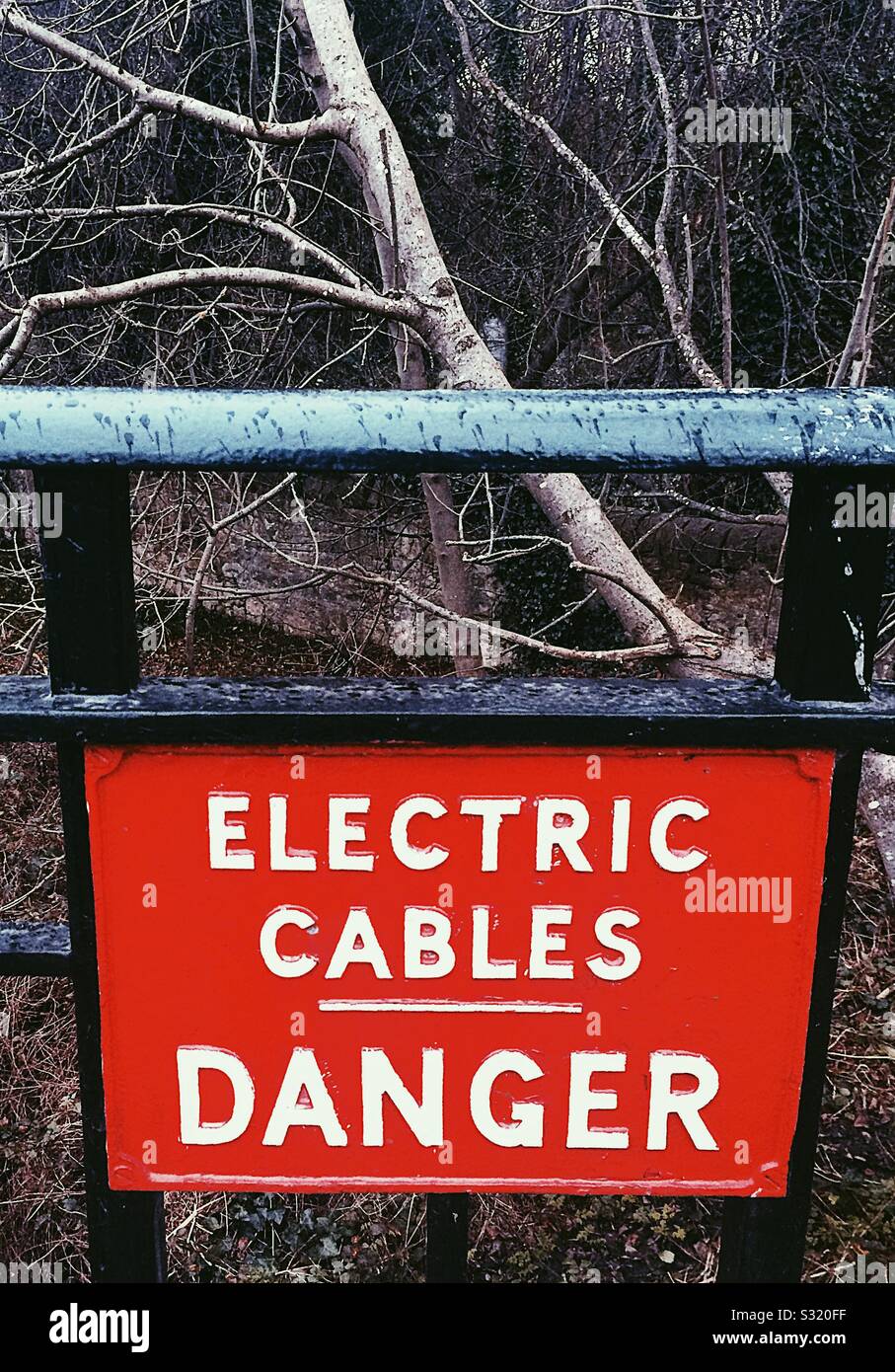 Danger cables hi-res stock photography and images - Alamy