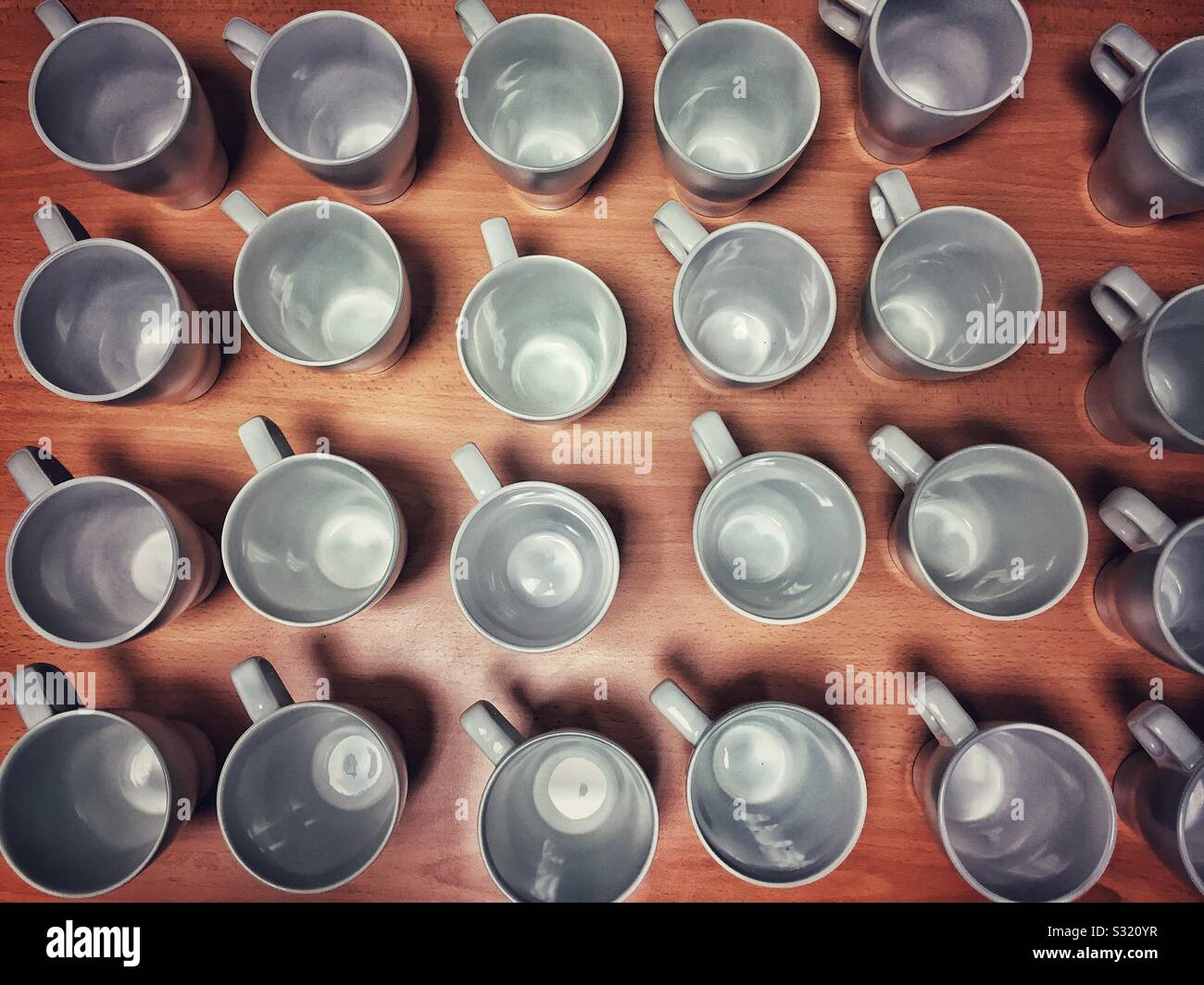 Many cups from above Stock Photo - Alamy