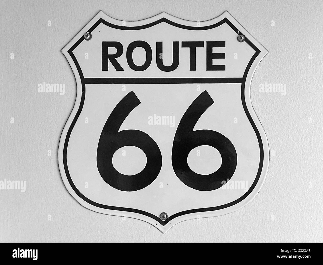 Route 66 badge hi-res stock photography and images - Alamy