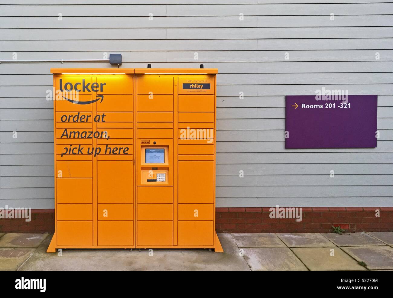 An Amazon locker Stock Photo - Alamy