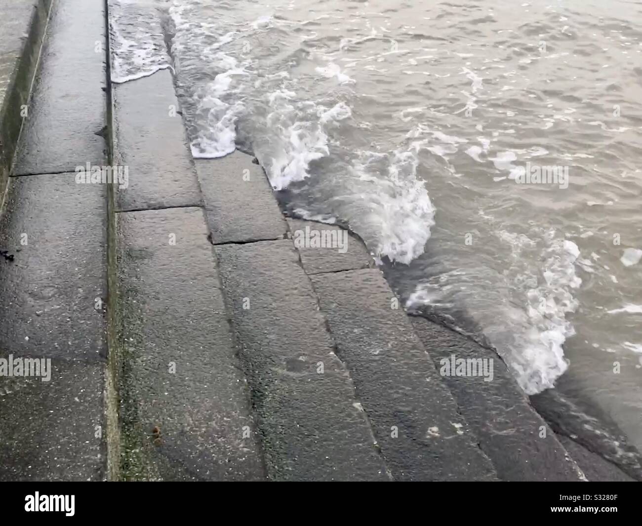 Water flowing along the steps hi-res stock photography and images - Alamy