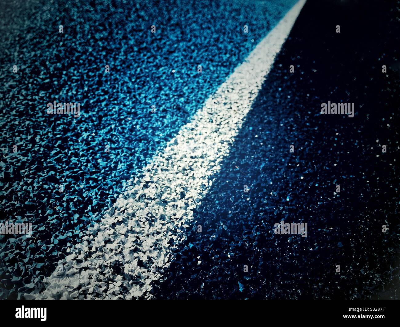 Running lane on athletic running track Stock Photo - Alamy