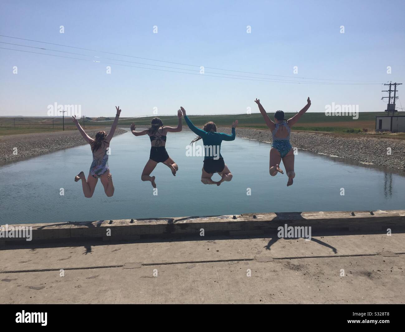 Jumping bridge hi-res stock photography and images - Alamy