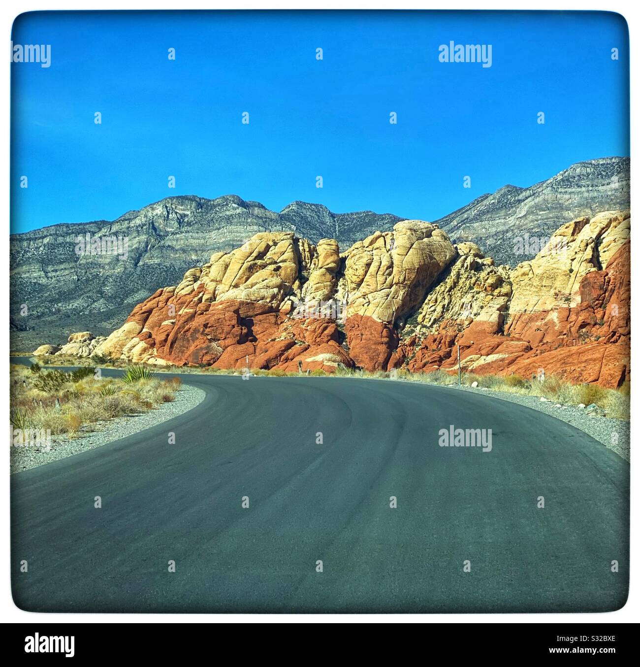 Highway with rugged terrain hi-res stock photography and images - Alamy