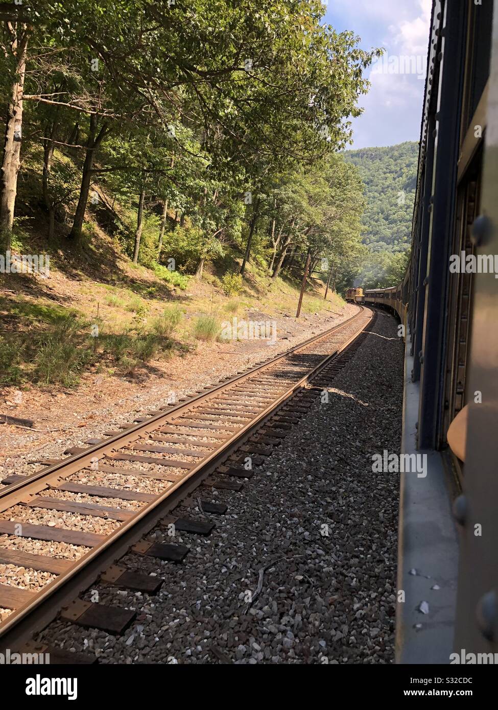 Summer Train Ride Stock Photo - Alamy