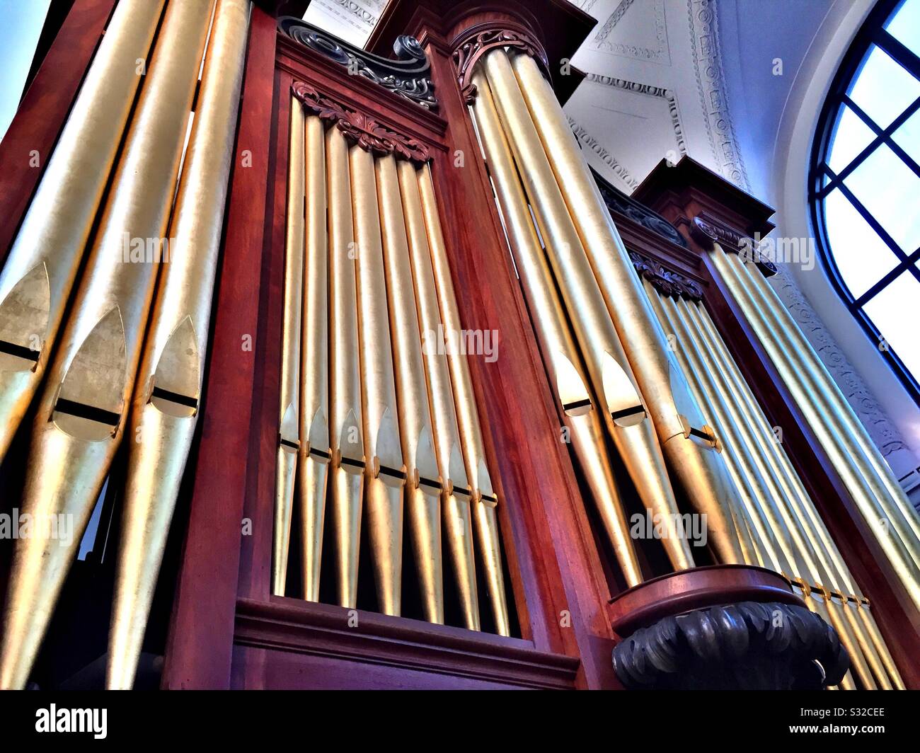 Historic pipe organ on display at the Metropolitan Museum of Art in New ...