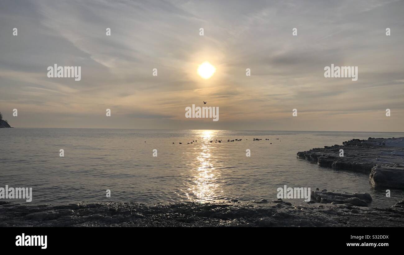 Morning on the Beach Stock Photo - Alamy