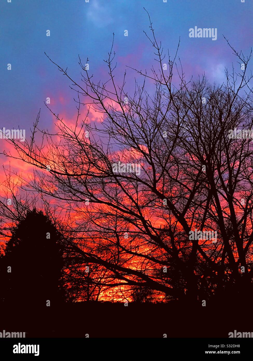 Shades of fiery red hi-res stock photography and images - Alamy