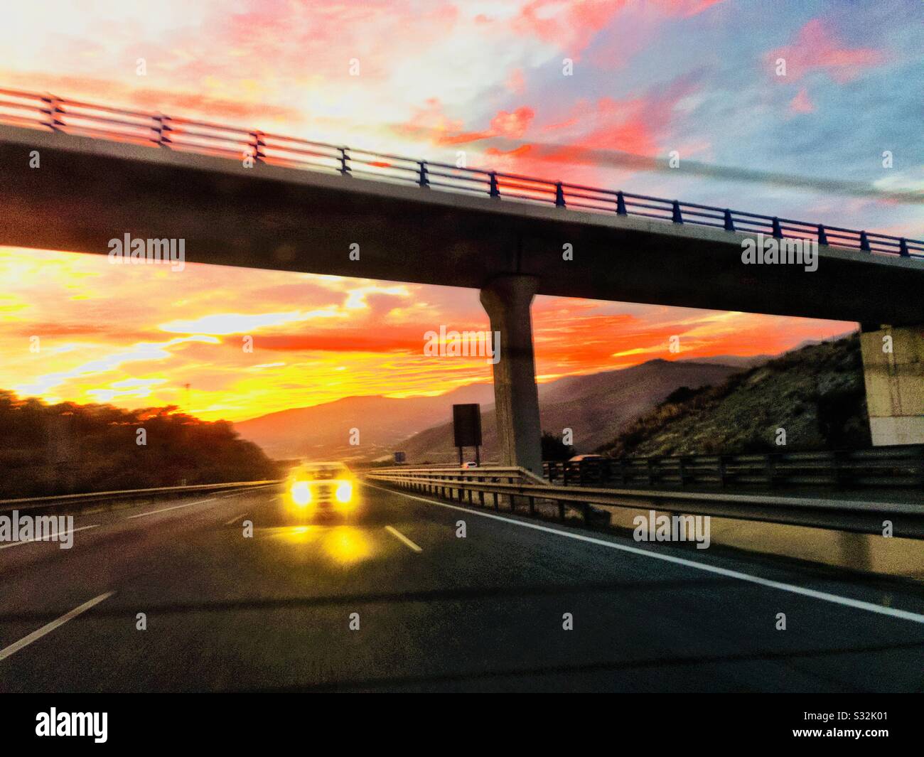 Motorway driving spain hi-res stock photography and images - Alamy