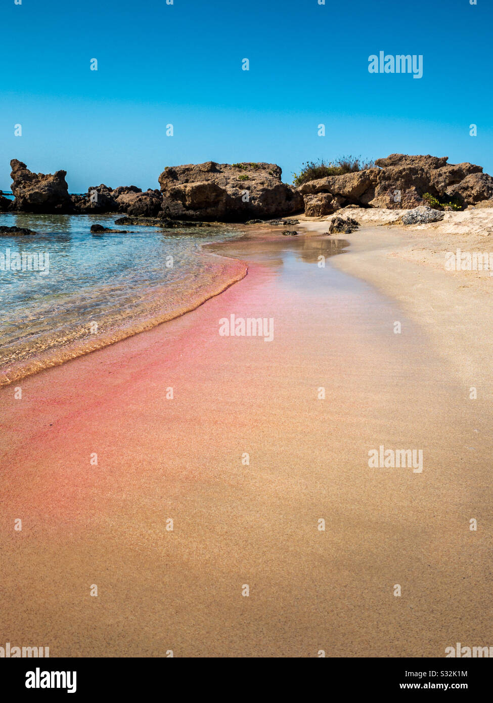Elafonisi beach pink sand hi-res stock photography and images - Alamy