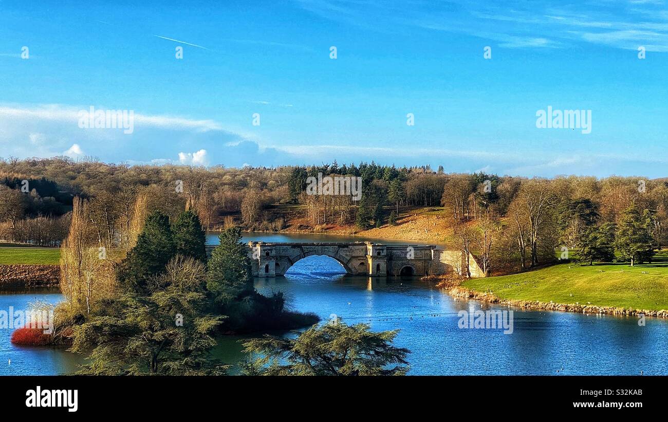 Blenheim Palace Grand Bridge High Resolution Stock Photography and ...