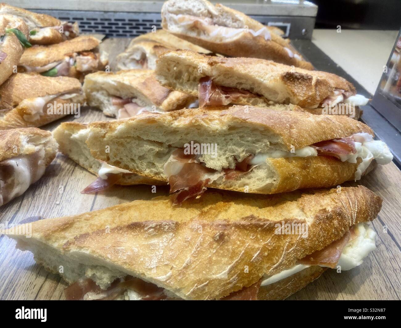 Prosciutto sandwiches hi-res stock photography and images - Alamy