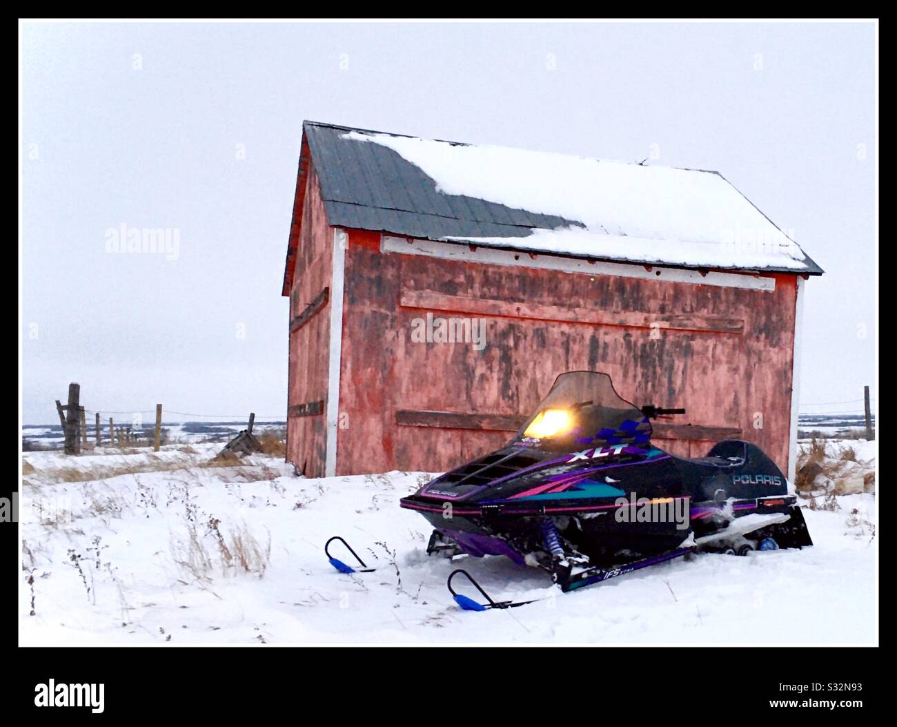 Snowmobiling sledding hi-res stock photography and images - Alamy