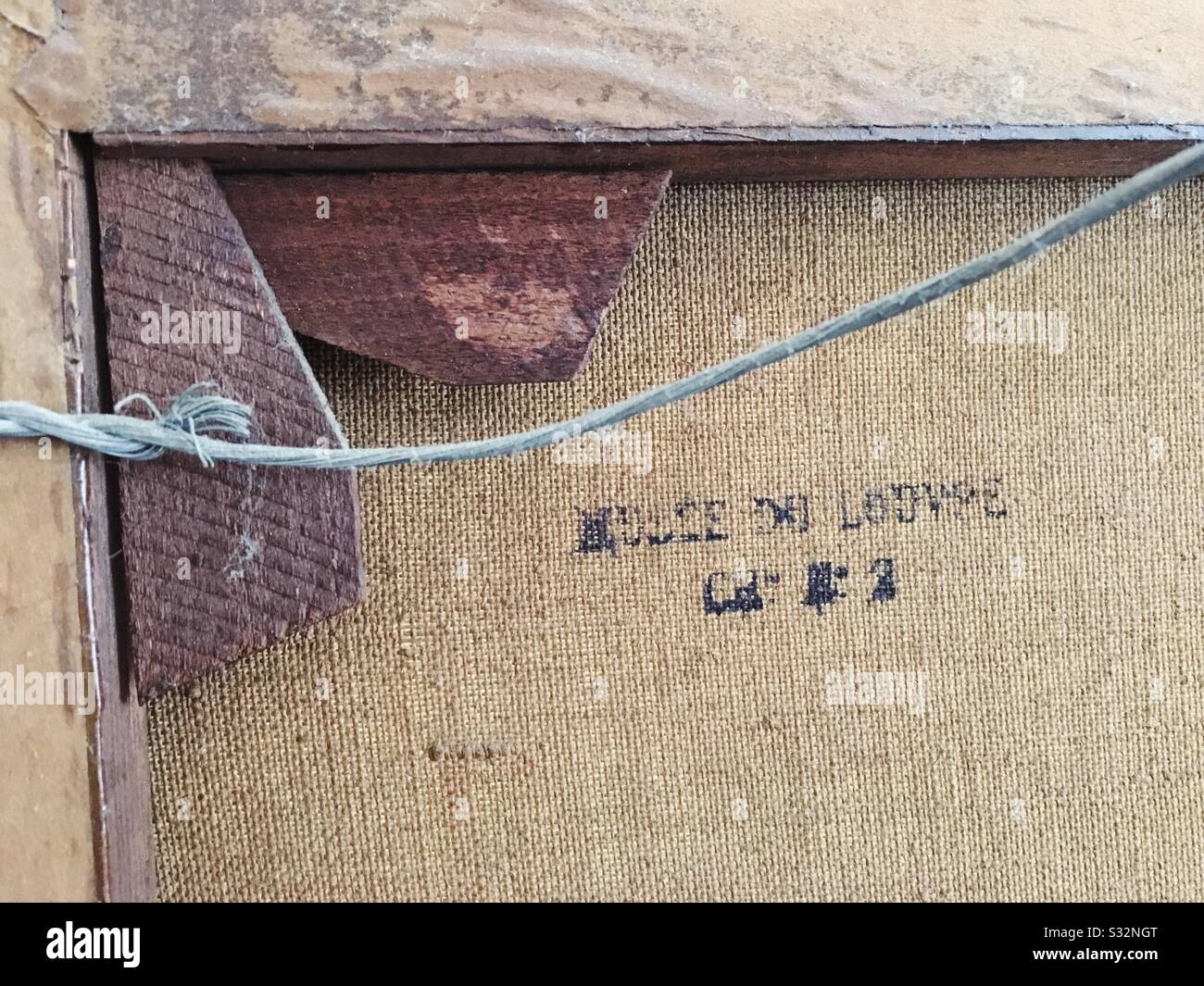 Painting canvas back hi-res stock photography and images - Alamy