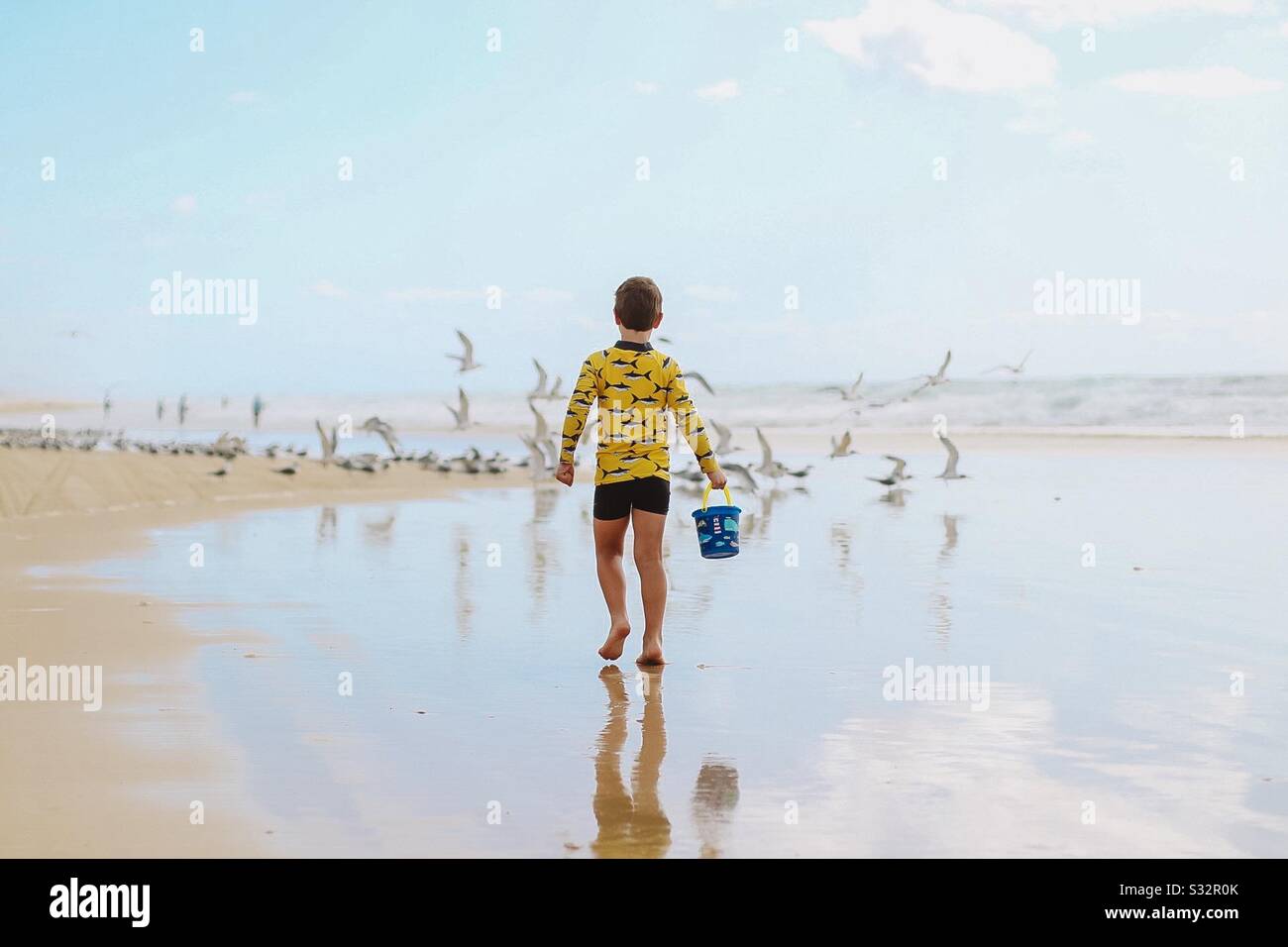 Boy bucket hi-res stock photography and images - Alamy