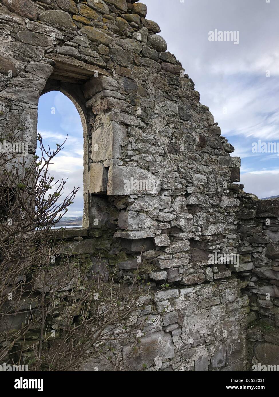 Countryside view through window hi-res stock photography and images - Alamy